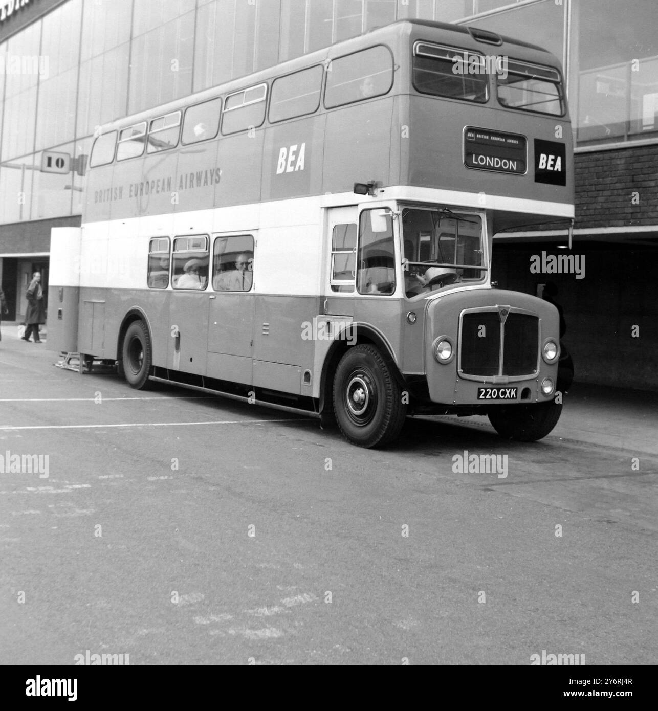 MOTOR BUS PROTOTYPE OF DOUBLE DECKER BUS FOR LONDON AIRPORT 22 MARCH ...
