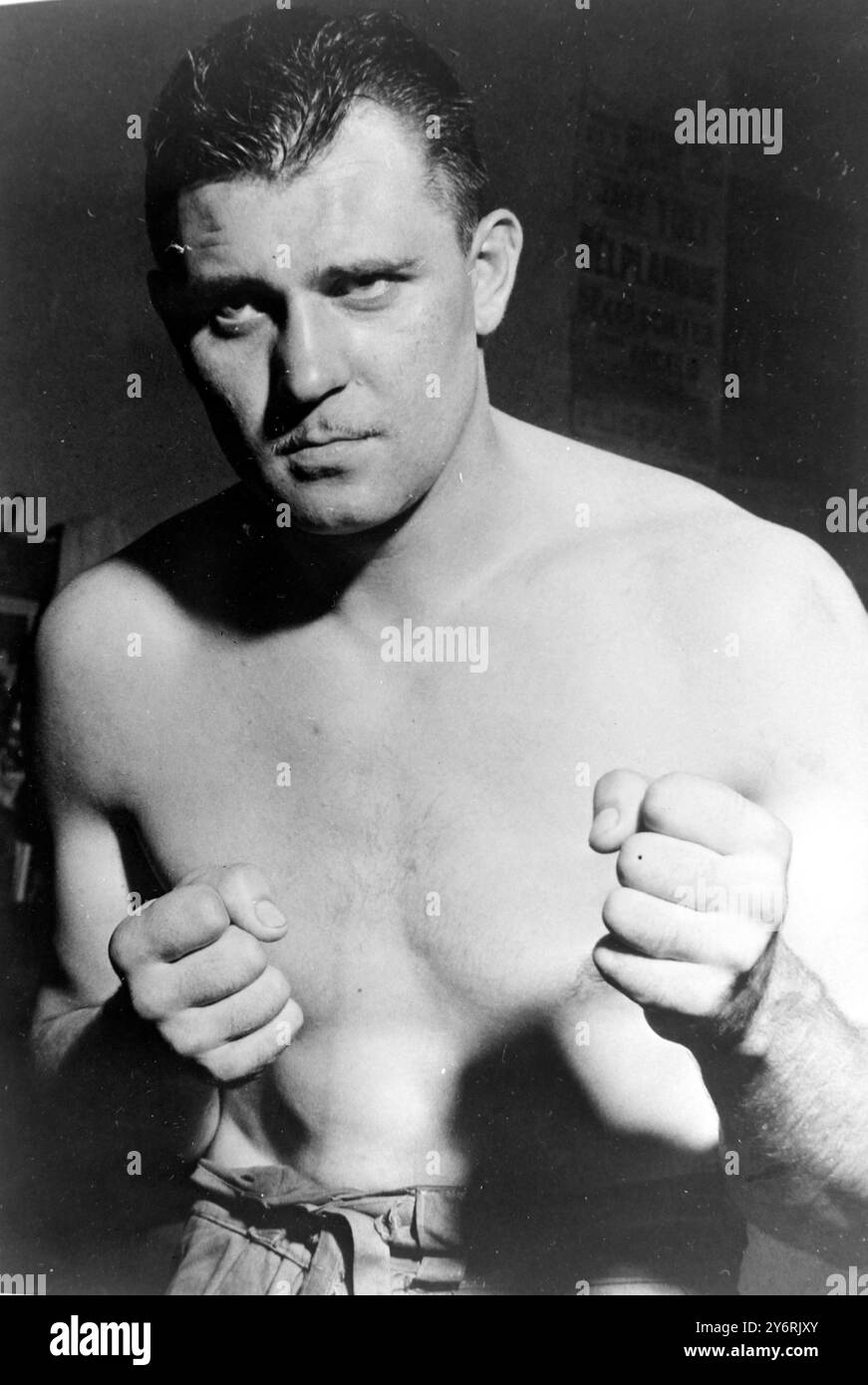 BOXER JOSE PEYRE IN TRAINING / 14 MARCH 1962 Stock Photo - Alamy