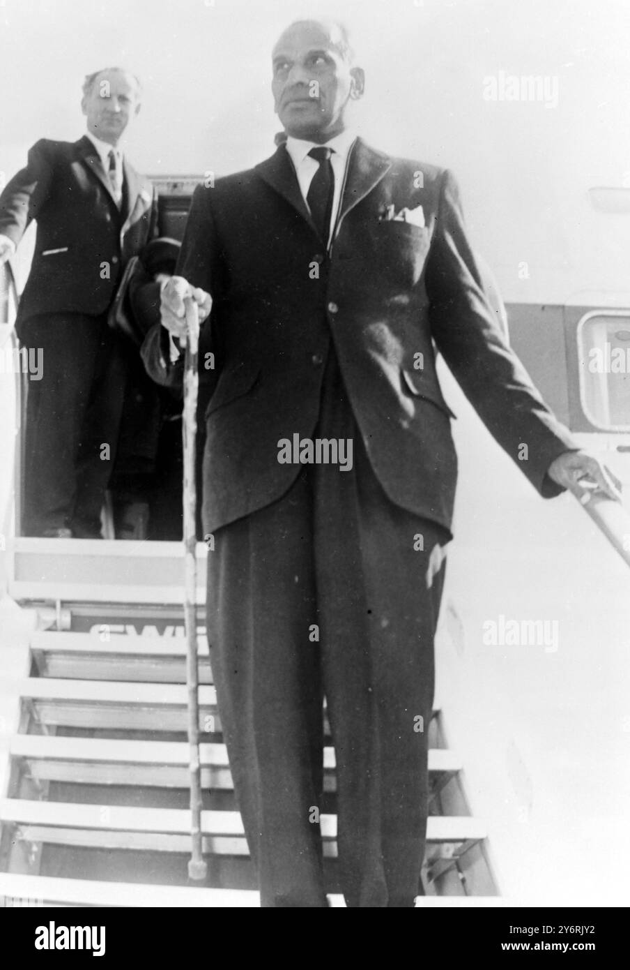 KRISHNA MENON ARRIVES IN GENEVA / 14 MARCH 1962 Stock Photo - Alamy