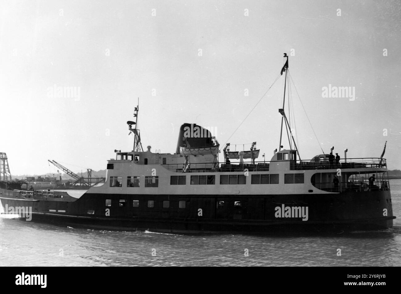 SHIPS CAR FERRY OSBORN CASTLE 15 MARCH 1962 Stock Photo - Alamy