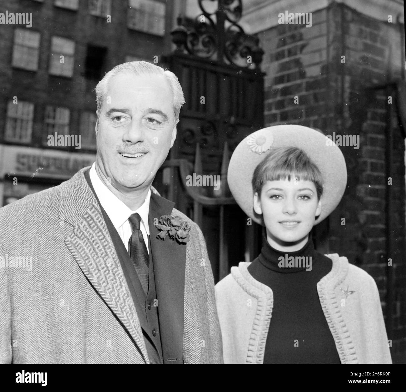 GEORGINA WARD WITH FATHER LORD WARD OF WHITLEY / 15 MARCH 1962 Stock ...