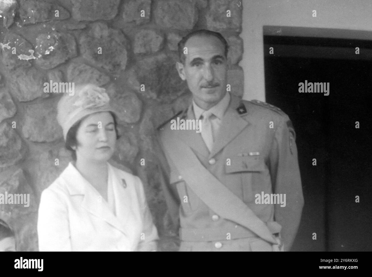 CAPTAIN GUISEPPE CIPOLAT OF ITALIAN RED X CROSS IN KATANGA WITH WIFE 9 ...