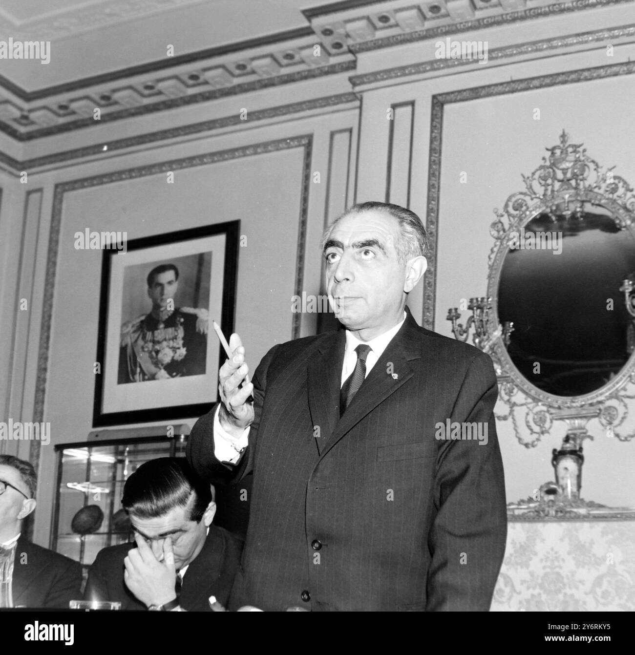 PERSIAN PRIME MINISTER ALI AMINI DR A 8 MARCH 1962 Stock Photo - Alamy