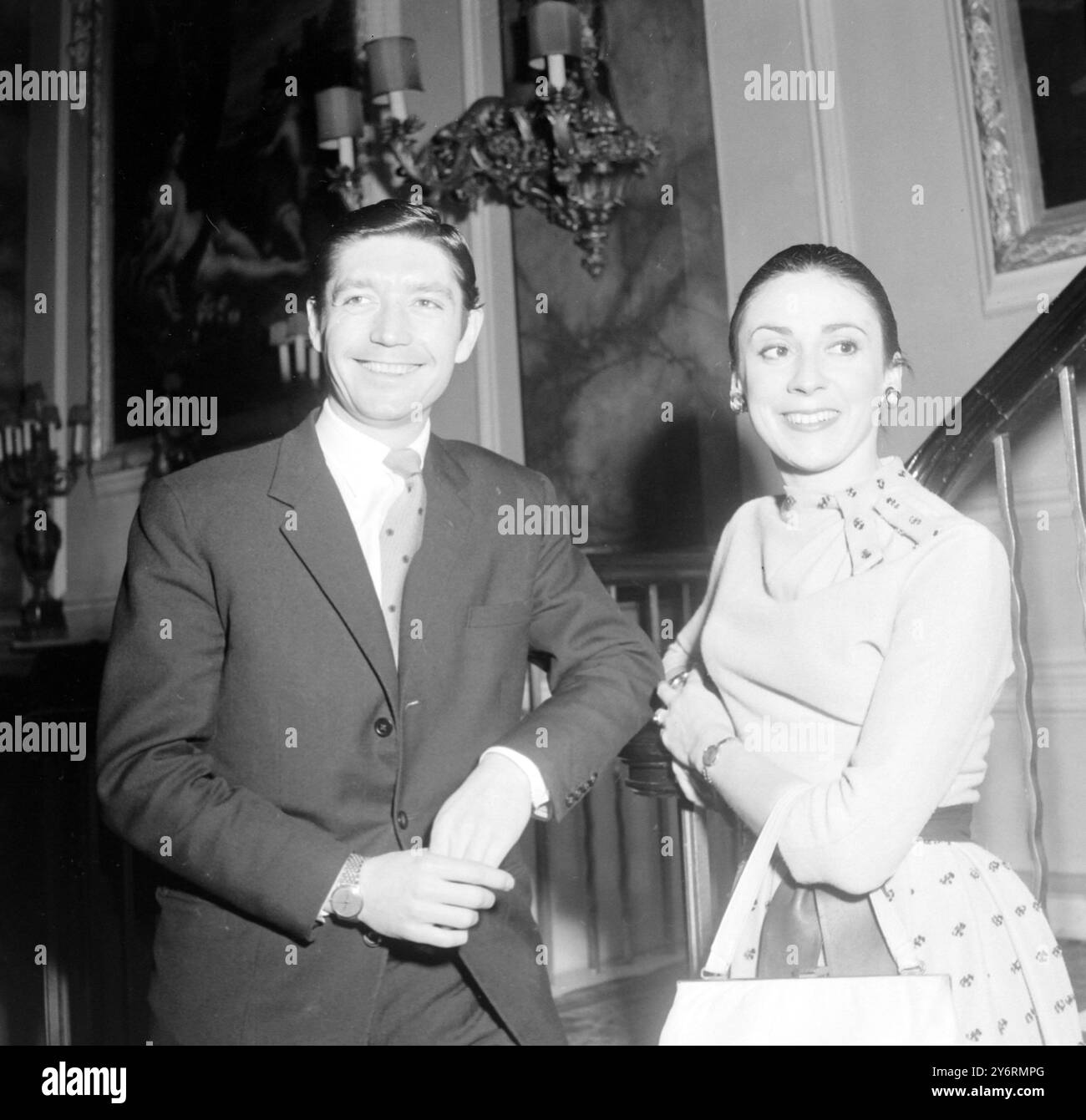 DAVID BLAIR WITH ANNETTE PAGE / 2 MARCH 1962 Stock Photo - Alamy