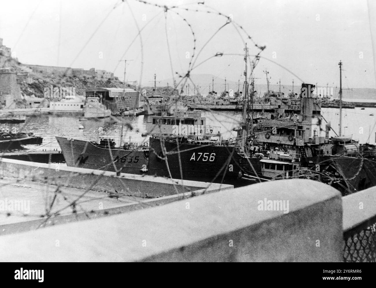 NAVY VIEW OF MERS EL KEBIR NAVAL BASE ORAN 3 MARCH 1962 Stock Photo - Alamy