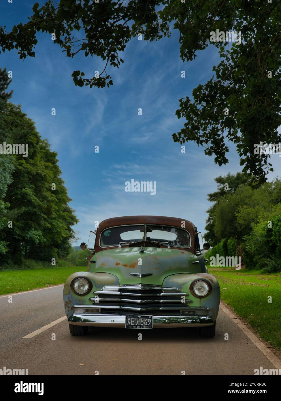 1948 Chevrolet Fleetliner rat rod coupe Stock Photo - Alamy