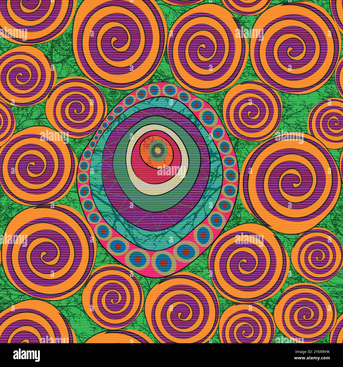 Seamless African Wax Print fabric, Ethnic handmade ornament for your ...