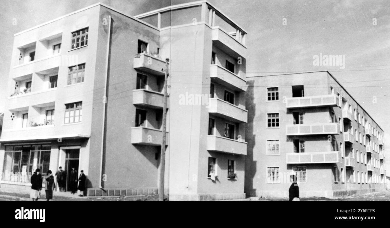 BUILDINGS NEW FLATS FOR WORKING CLASS ALBANIANS 15 FEBRUARY 1962 Stock ...