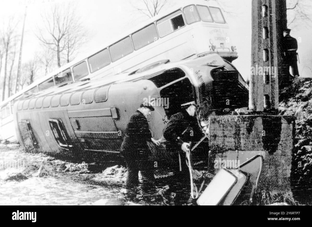 MOTOR BUS YPRES CRASH 15 FEBRUARY 1962 Stock Photo - Alamy