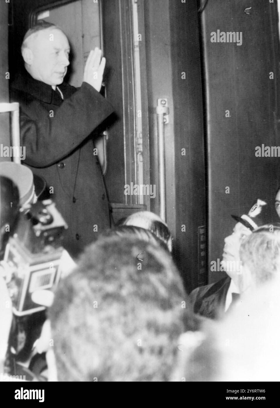 POLISH CARDINAL STEFAN WYSZYNSKI IN ROME 16 FEBRUARY 1962 Stock Photo ...