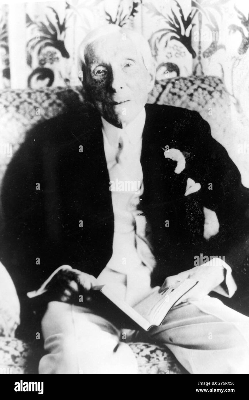 JOHN ROCKEFELLER J BIRTHDAY 97TH / 10 FEBRUARY 1962 Stock Photo - Alamy