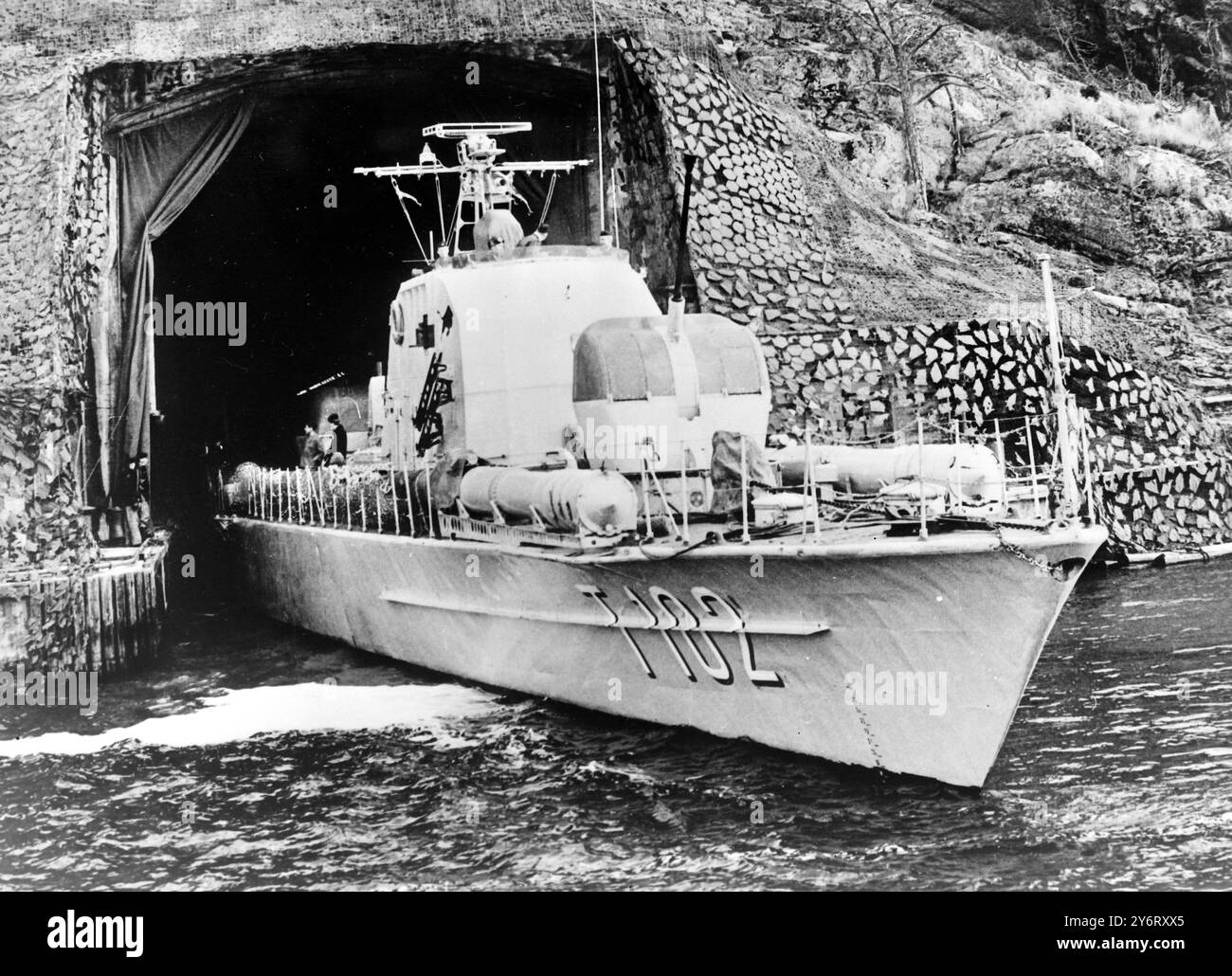 BOATS TORPEDO BOAT ATOMIC BOMB PROOF SHELTER 8 FEBRUARY 1962 Stock ...