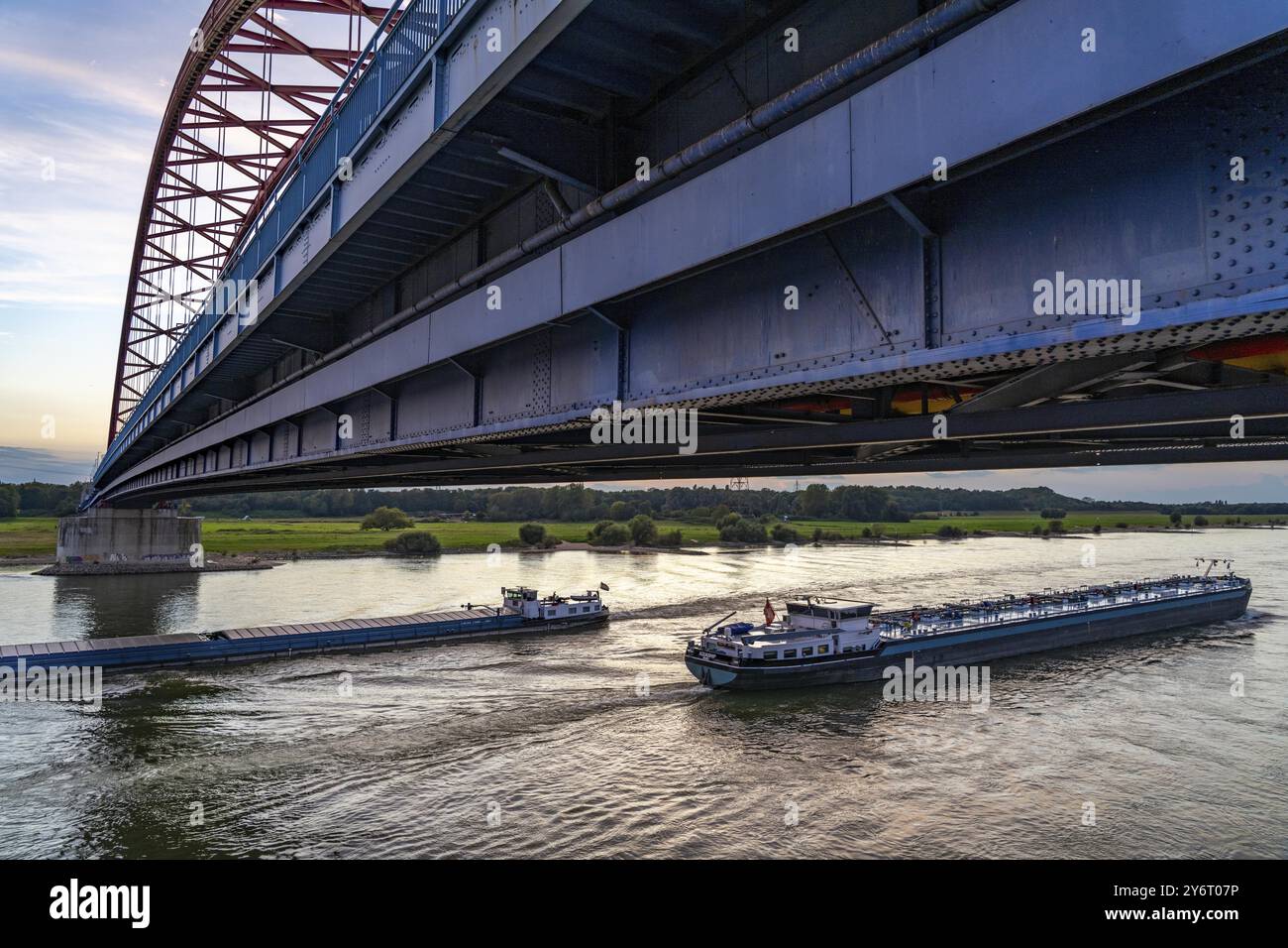 The Bridge of Solidarity, the longest tied-arch bridge in Germany, over ...