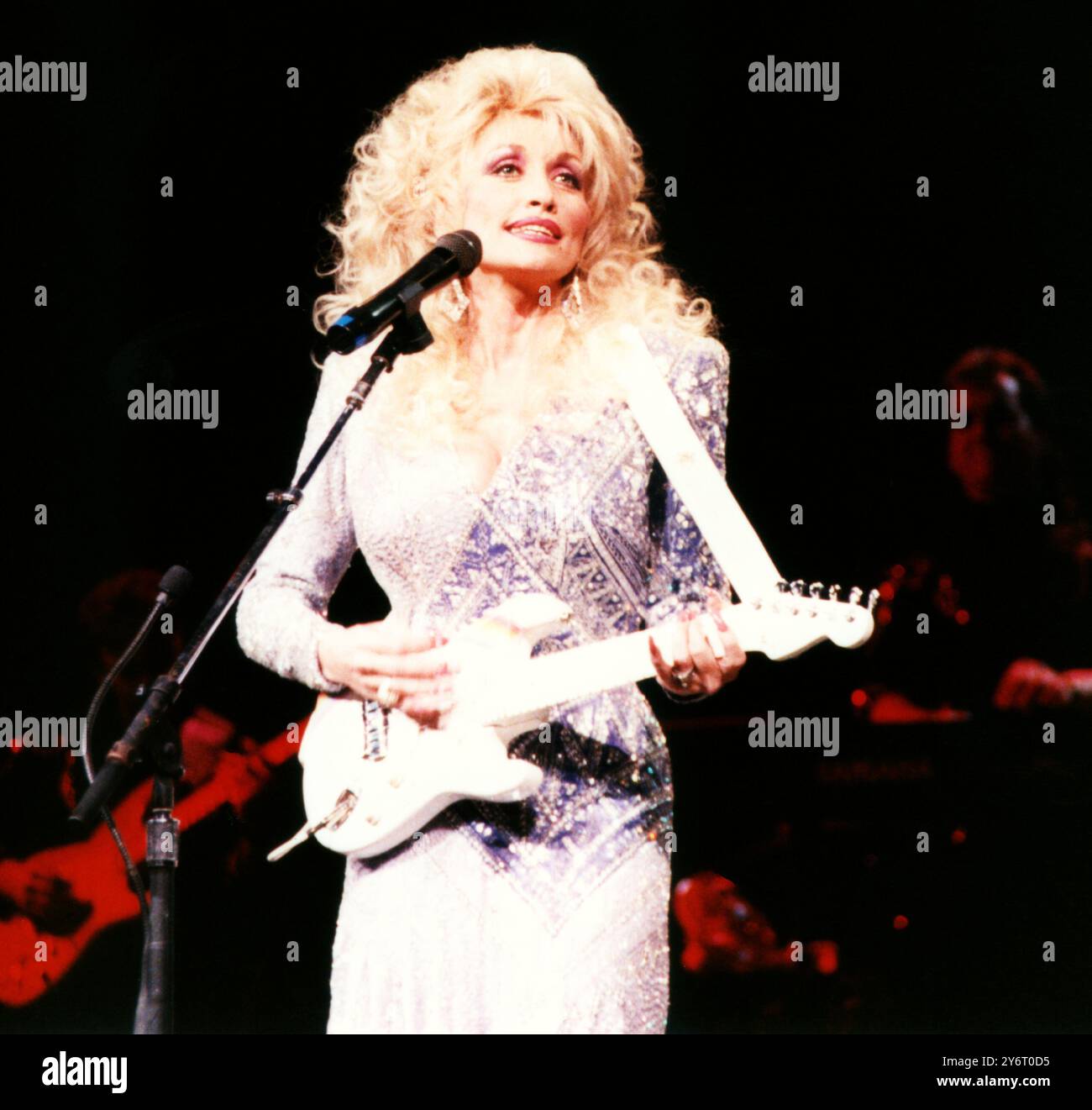 Country Music Legend Dolly Parton live in Concert circa 1989 Stock ...