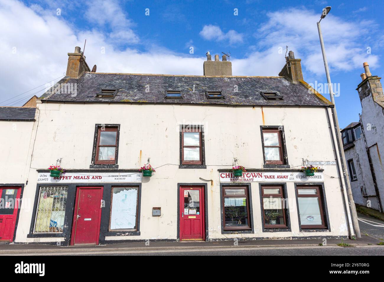 Chinatown restaurant, Macduff, Banff Bay, Aberdeenshire, Scotland, UK ...