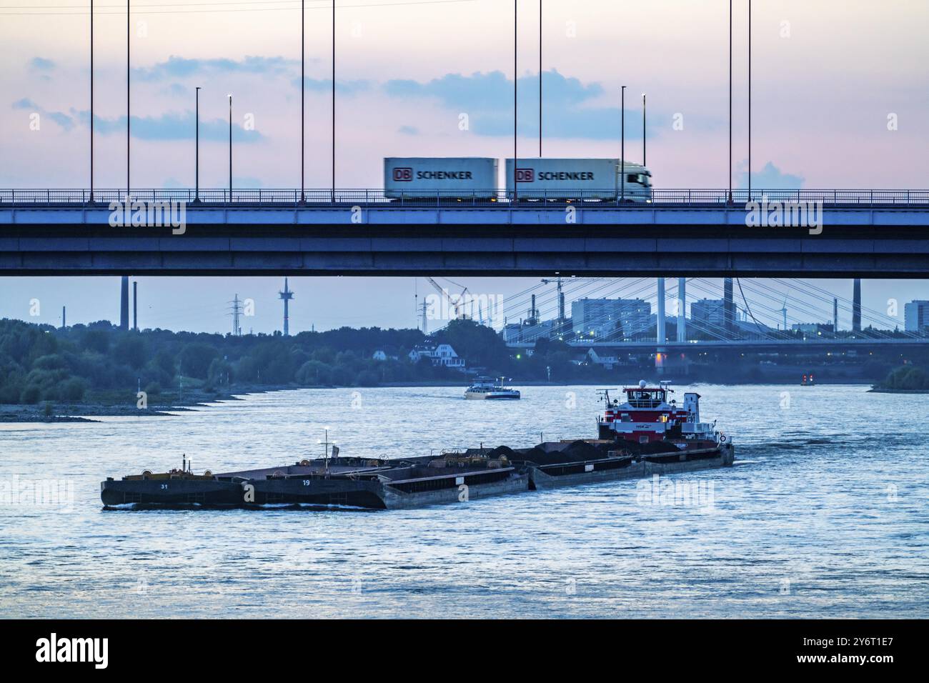 The Bridge of Solidarity, the longest tied-arch bridge in Germany, over ...
