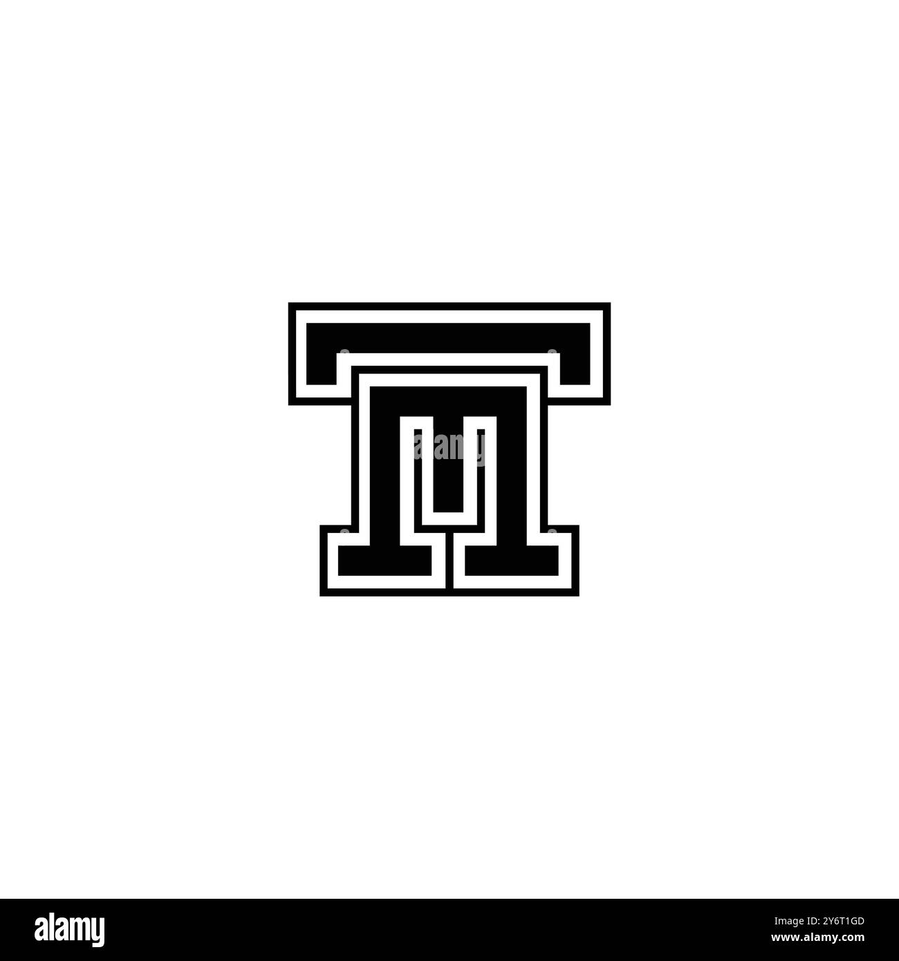 Alphabet Initials logo TM, MT, T and M Stock Vector Image & Art - Alamy