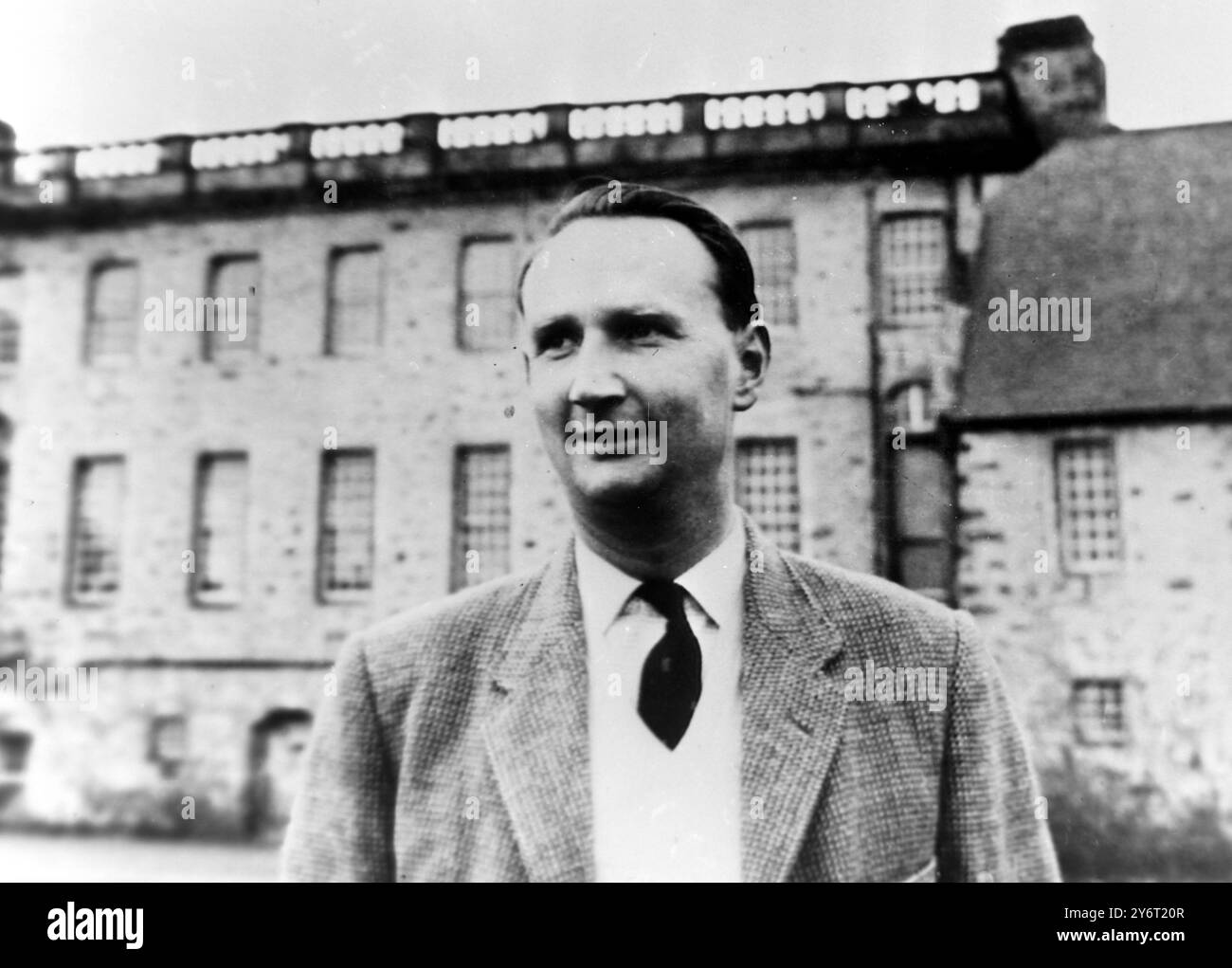 HOUSEMASTER ROBERT WHITBY IN FRONT OF SCHOOLS GORDONSTOUN SCHOOL ...