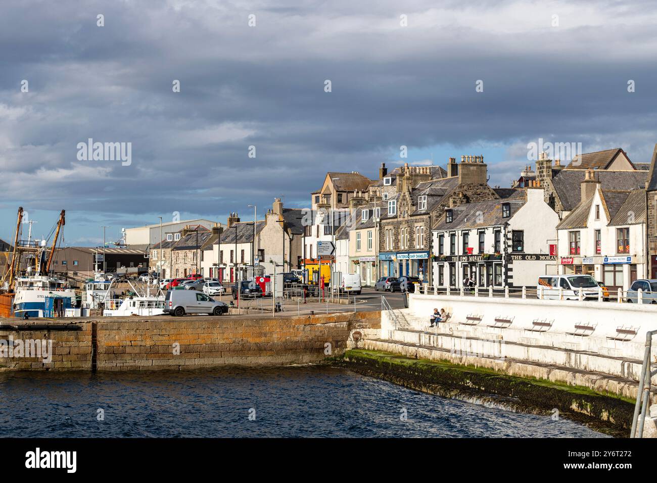 Shore st and harbour, Macduff, Banff Bay, Aberdeenshire, Scotland, UK ...