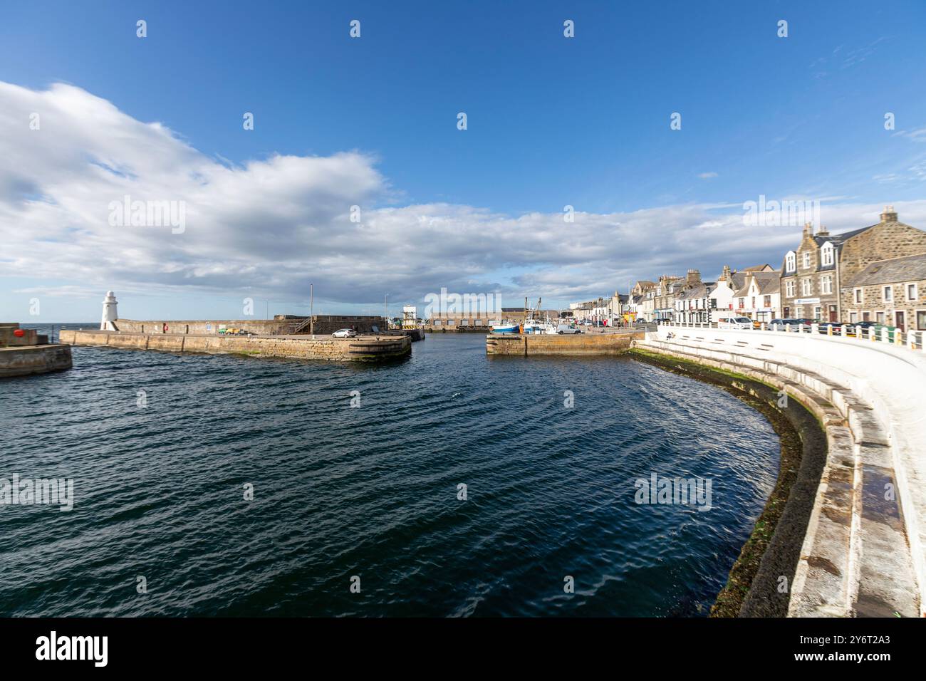 Shore st and harbour, Macduff, Banff Bay, Aberdeenshire, Scotland, UK ...