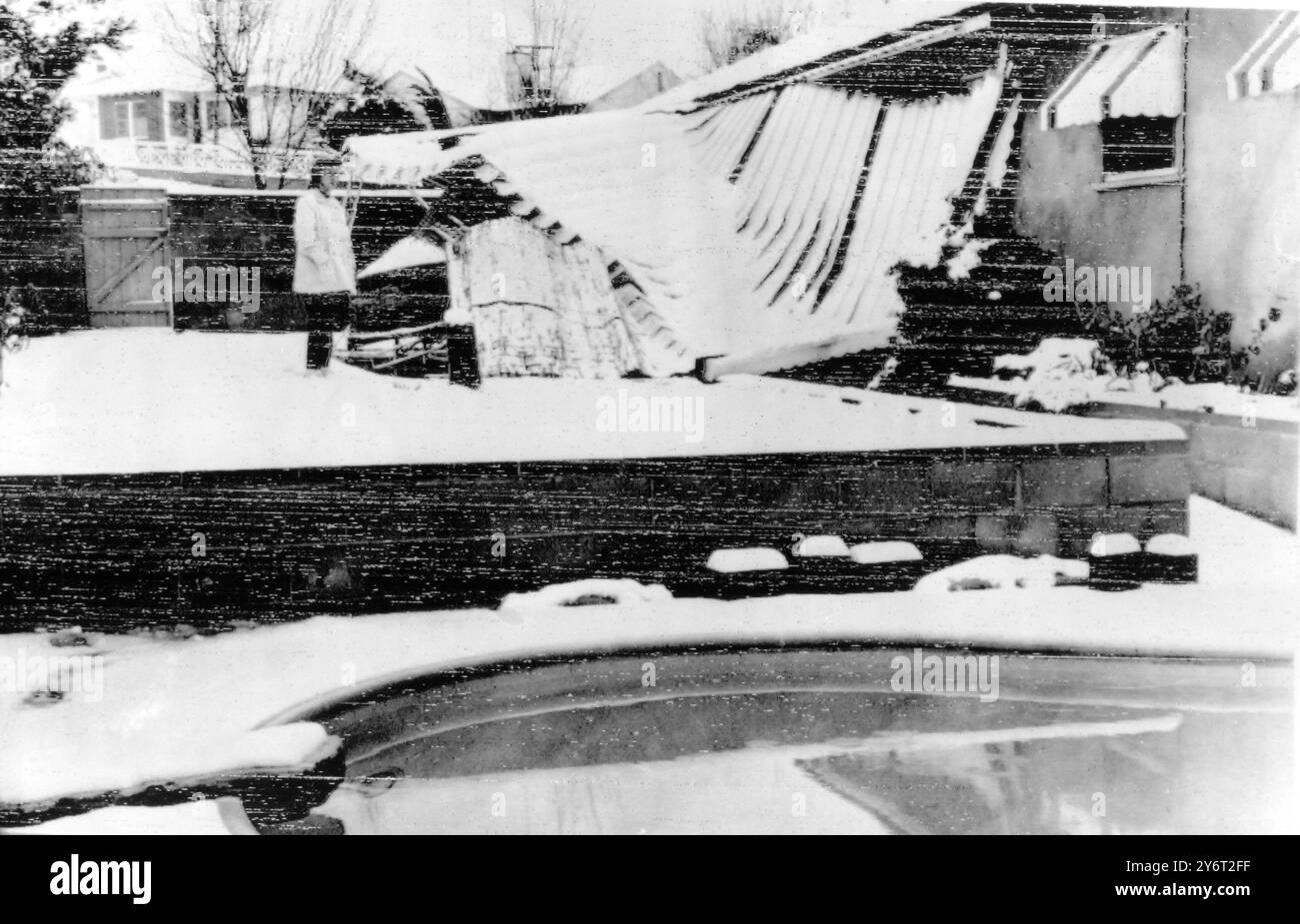 SNOW IN CALIFORNIA / 23 JANUARY 1962 Stock Photo - Alamy