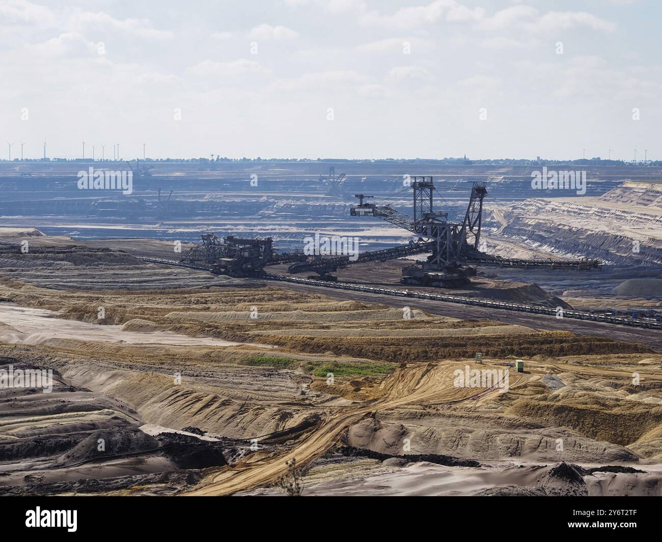 Large excavator in the Garzweiler open-cast lignite mine, Rhenish ...