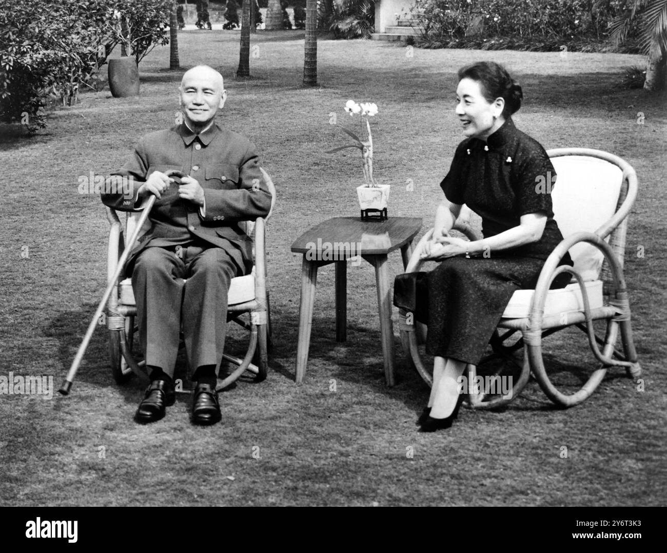 18 JANUARY 1962 PRESIDENT OF NATIONALIST CHINA, CHIANG KAI SHEK WITH ...