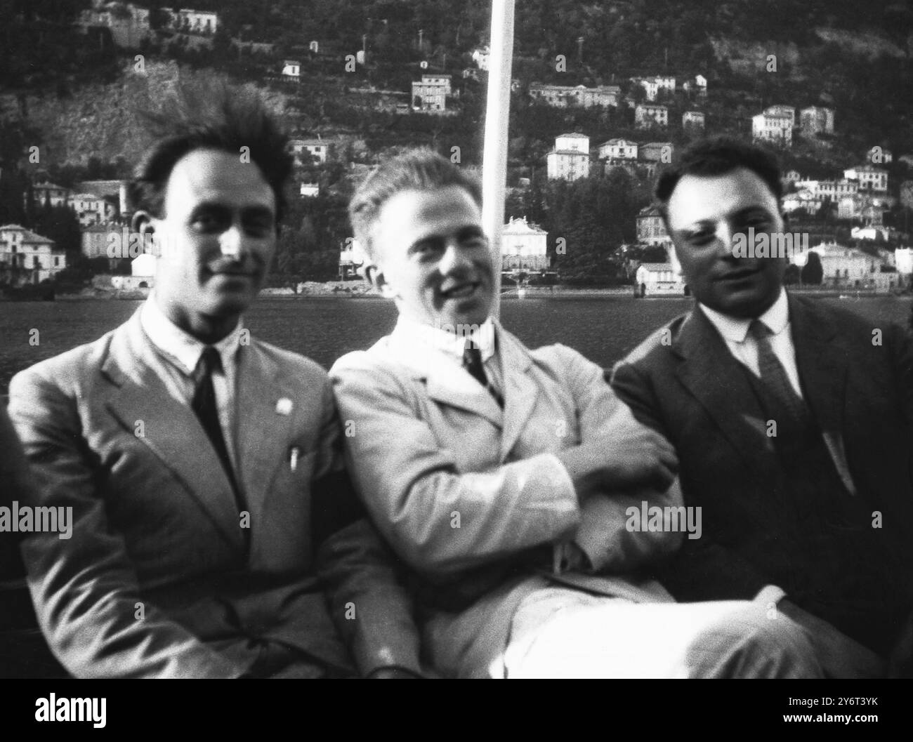 Enrico Fermi, Werner Heisenberg, Wofgang Pauli Stock Photo - Alamy