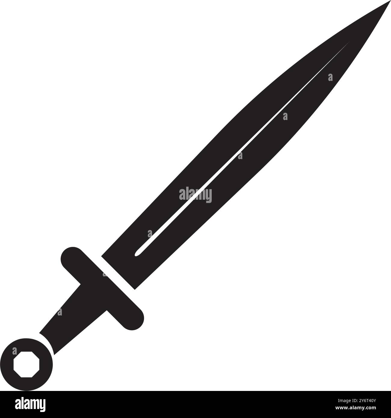 sword vector icon illustration logo template Stock Vector Image & Art ...
