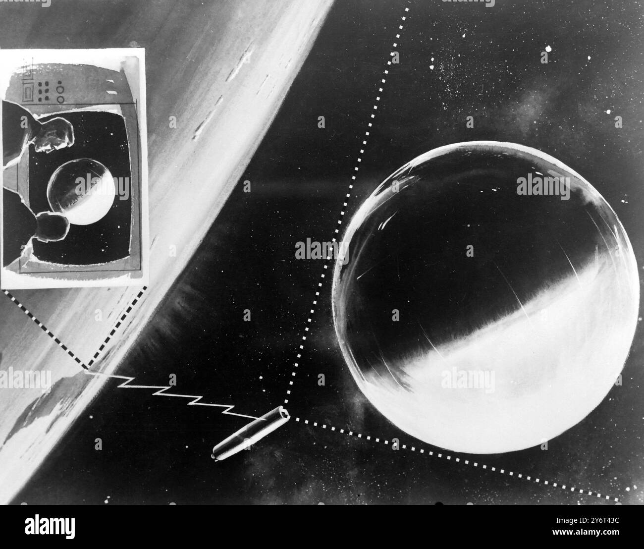 SPACE TRAVEL SUPER ECHO BALLOON CAMERA FIXED INSIDE 15 JANUARY 1962 ...