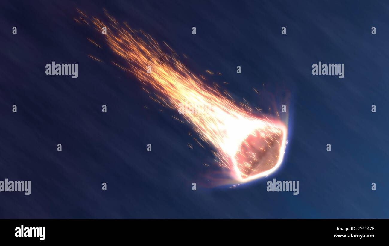 Return Capsule in Earth's Atmosphere Stock Photo - Alamy