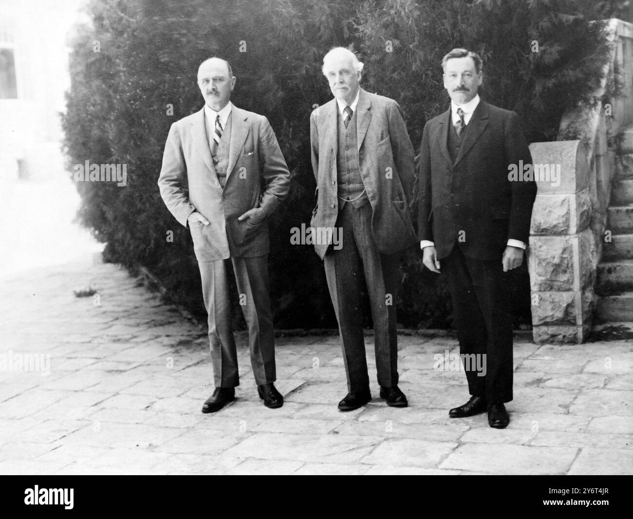 LORD ALENBY WITH LORD SAMUEL AND BALFOUR IN PALESTINE / 11 JANUARY 1962 ...