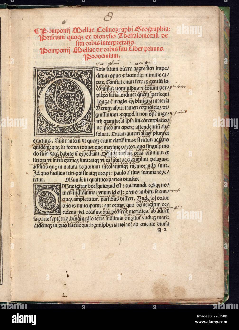 Cosmographia, by Pomponius Mela Stock Photo - Alamy