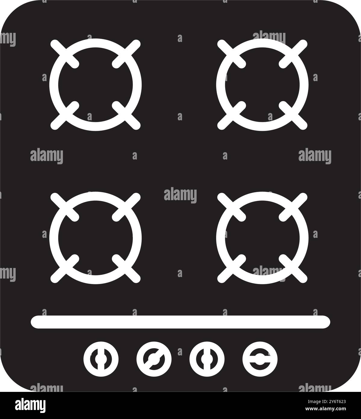 Gas stove icon vector illustration symbol design Stock Vector Image ...