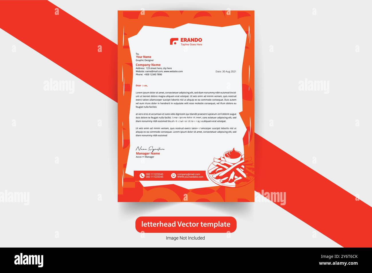 formal business and corporate letterhead template Stock Vector Image ...