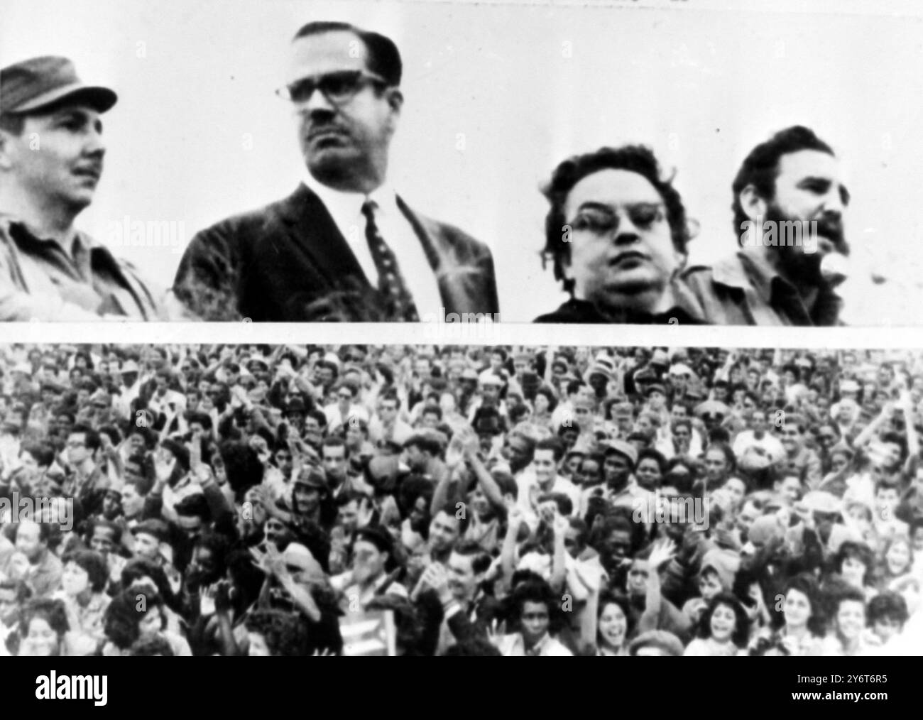 CUBAN LEADER FIDEL CASTRO WITH DORTICOS'S & CASTRO RAUL IN HAVANA / 3 ...