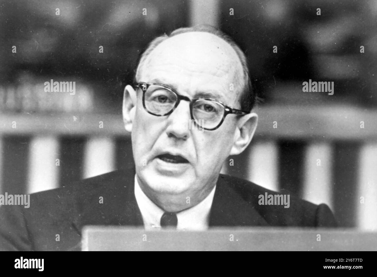 ADLAI STEVENSON PORTRAIT 30 DECEMBER 1961 Stock Photo - Alamy