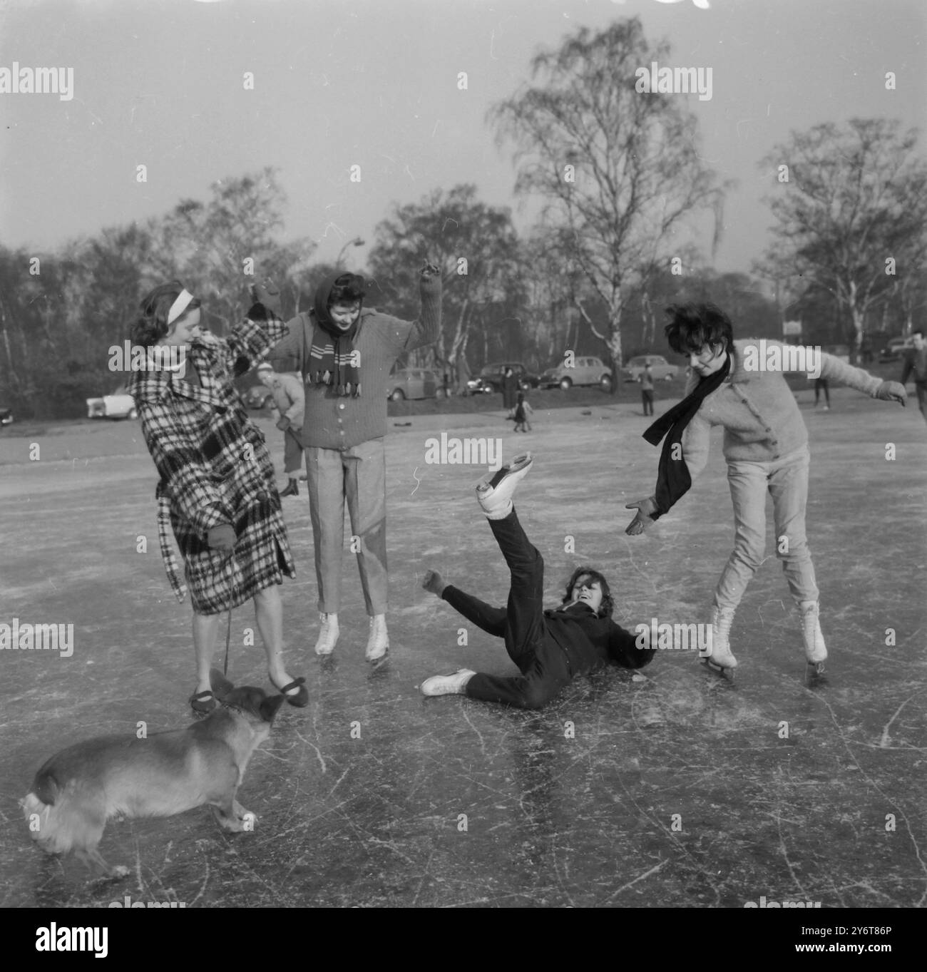 Wimbledon common frozen pond hi-res stock photography and images - Alamy