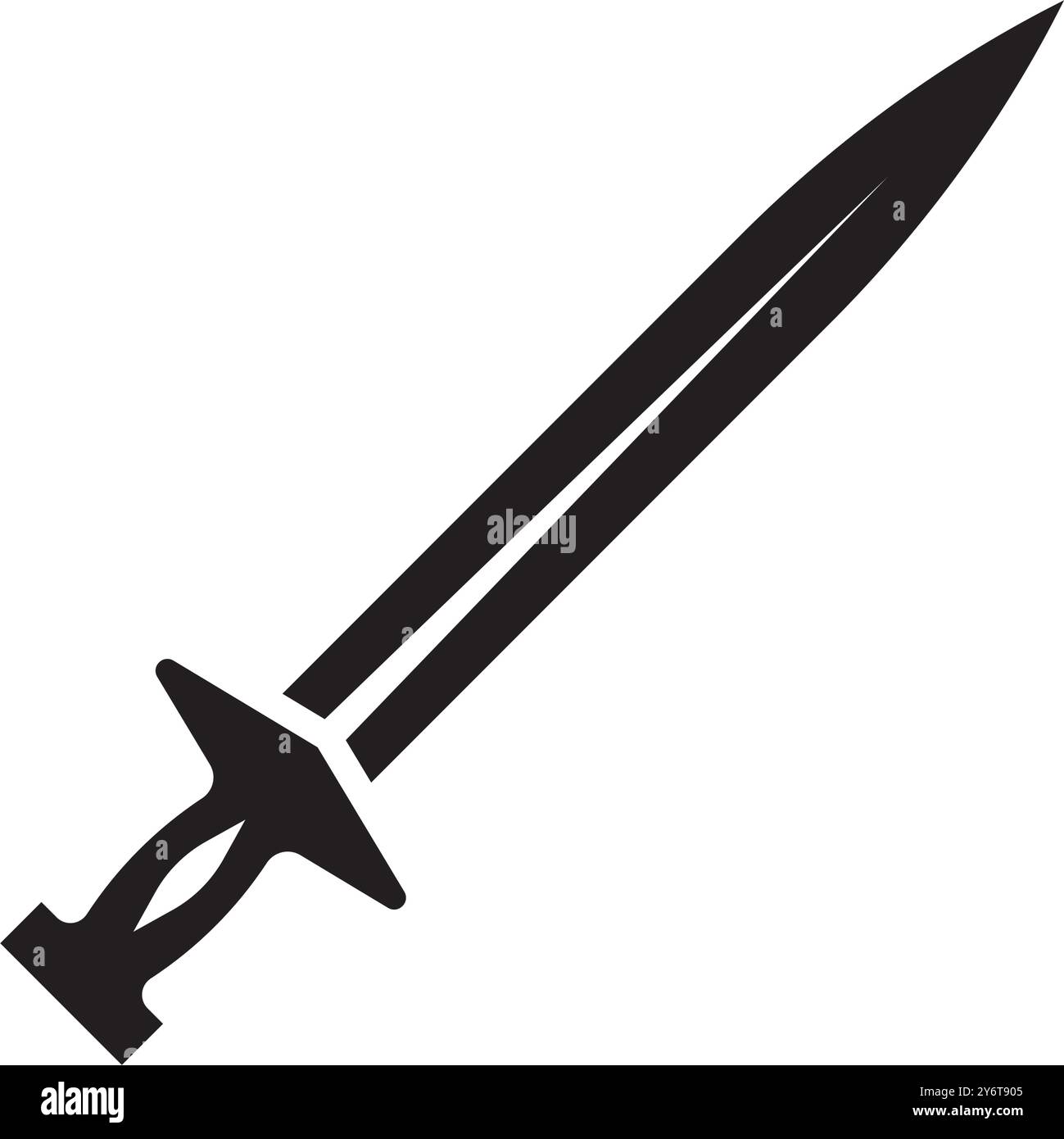 sword vector icon illustration logo template Stock Vector Image & Art ...