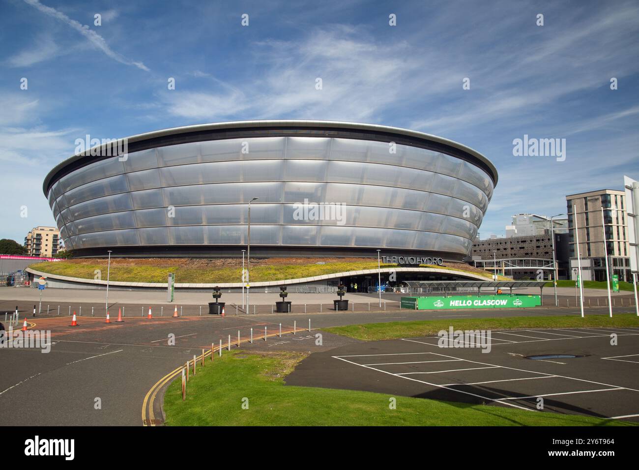Glasgow, Scotland, September 2024, A view of the OVO Hydro multi ...