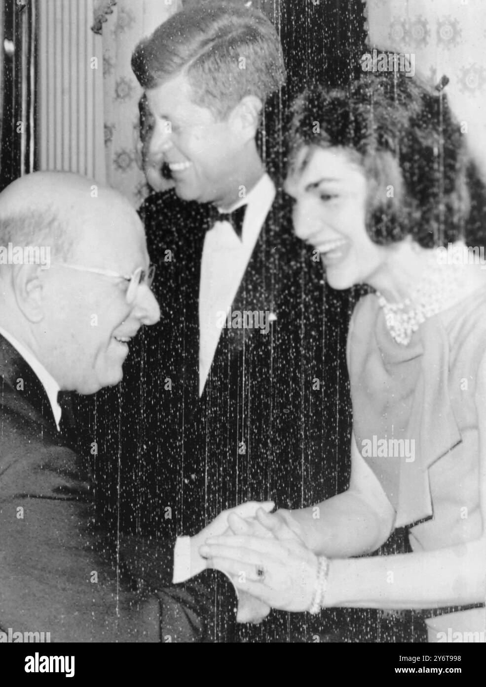 PRESIDENT JOHN F KENNEDY WITH WIFE JACQUELINE IN SAN JUAN, PUERTO RICO ...