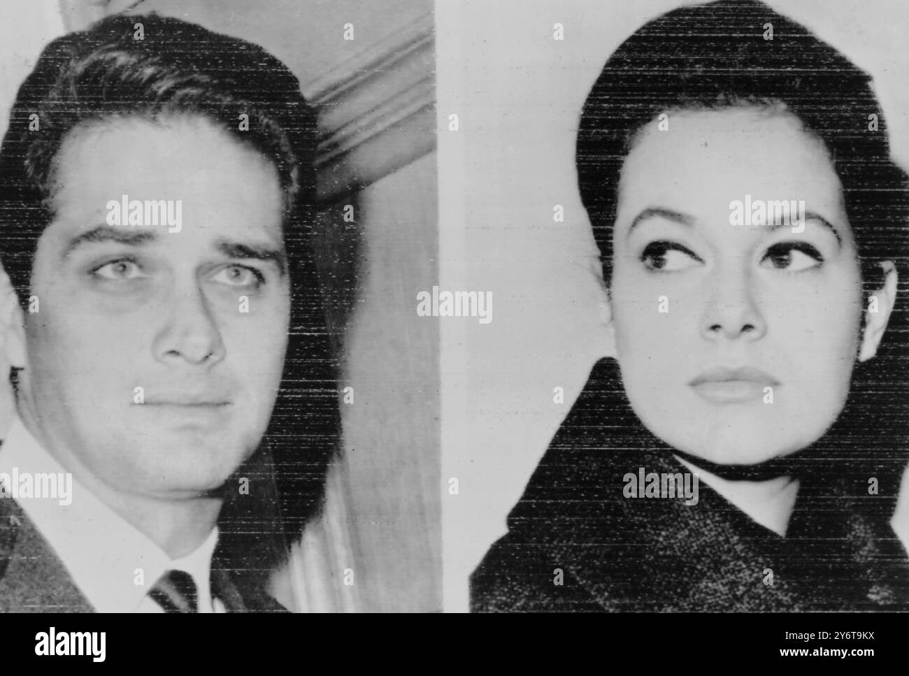 BRETT HALSEY AND WIFE ITALIAN ACTRESS LUCIANA PALUZZI / 15 DECEMBER ...