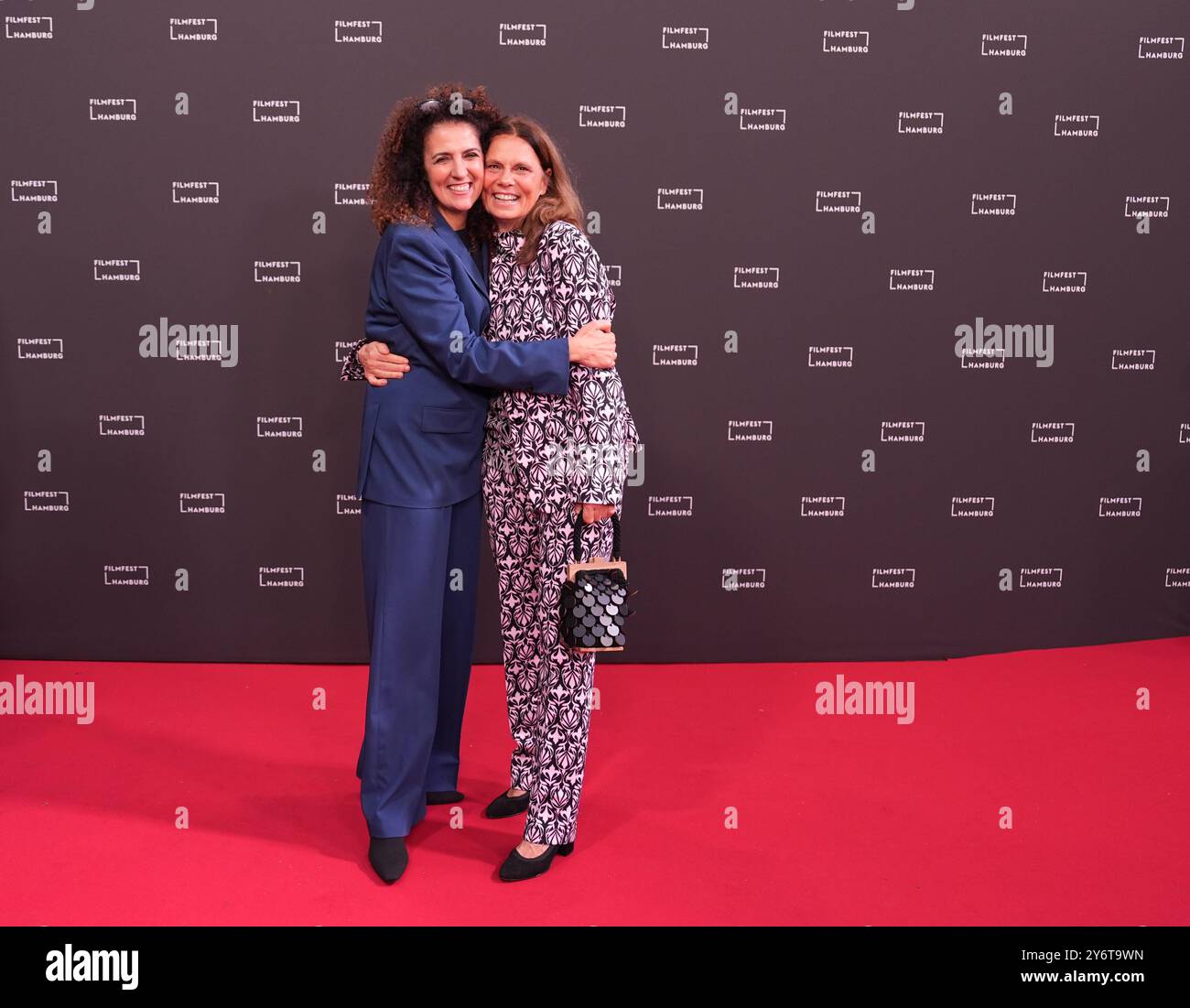 26 September 2024, Hamburg: Malika Rabahallah (l), Festival Director ...