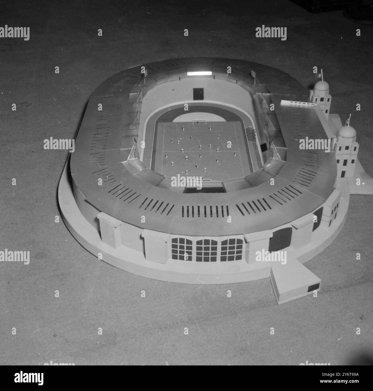 MODELS WEMBLEY STADIUM 14 DECEMBER 1961 Stock Photo - Alamy