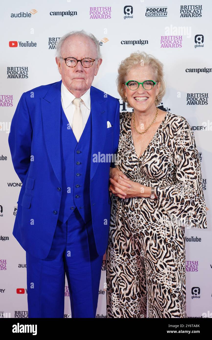 Michael and Hilary Whitehall during the British Podcast Awards 2024 at ...