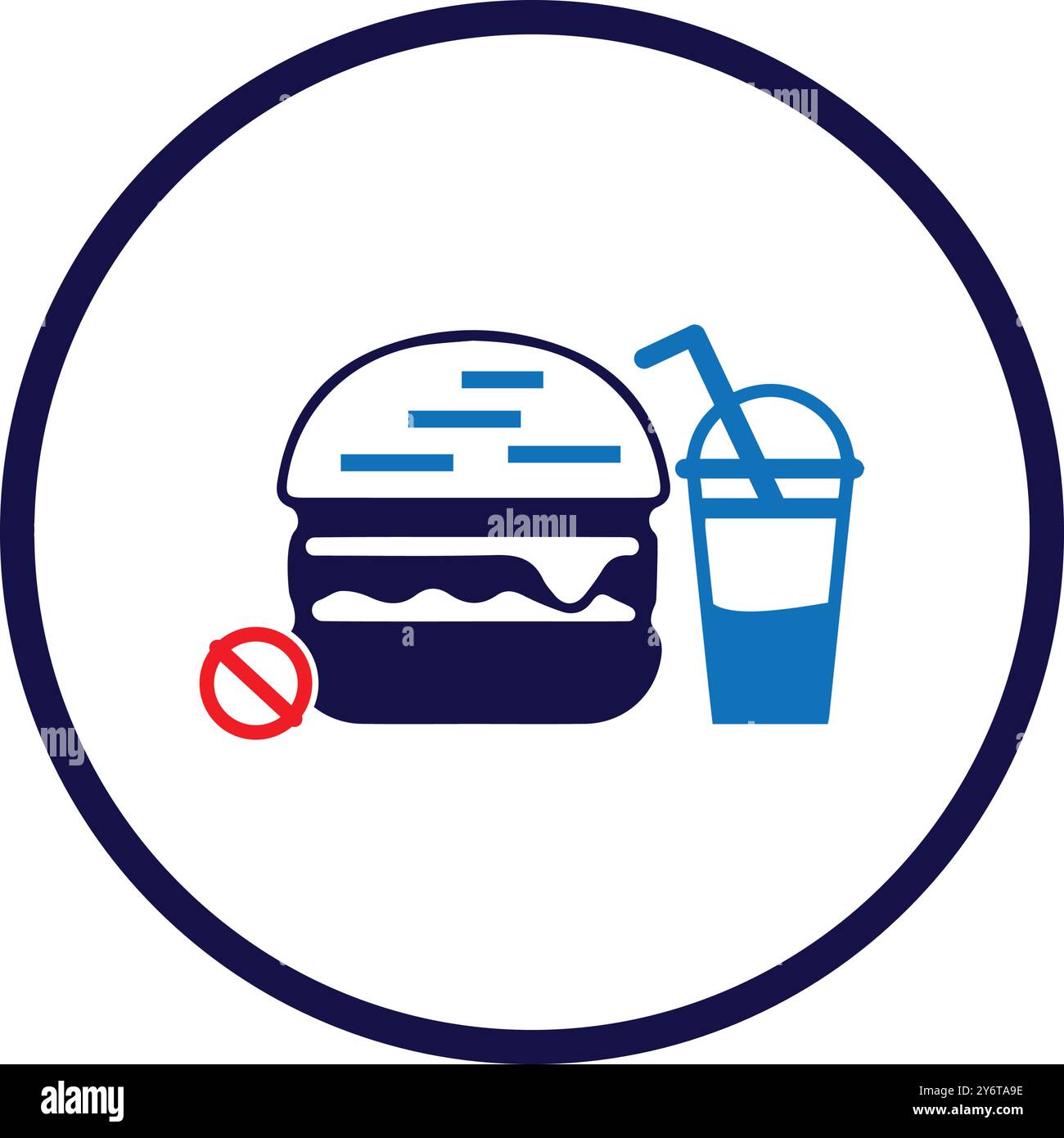 food, drink, no food, no drink, no food sign icon Stock Vector Image ...