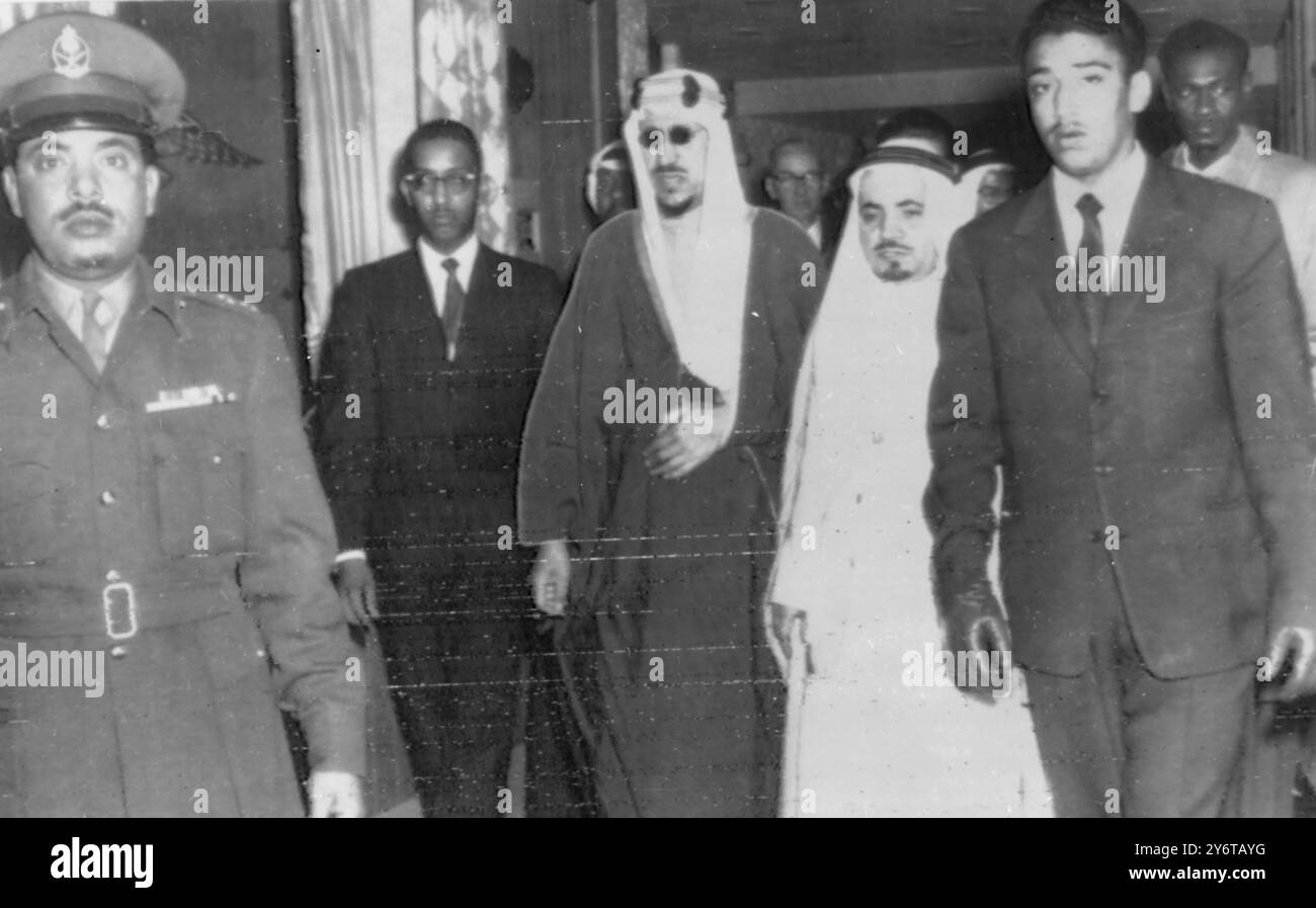 ARABIA'S KING IBN SAUD IN AMERICA 7 DECEMBER 1961 Stock Photo - Alamy