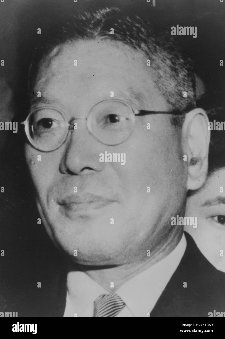 JAPANESE PRIME MINISTER HAYATO IKEDA PORTRAIT / 7 DECEMBER 1961 Stock ...