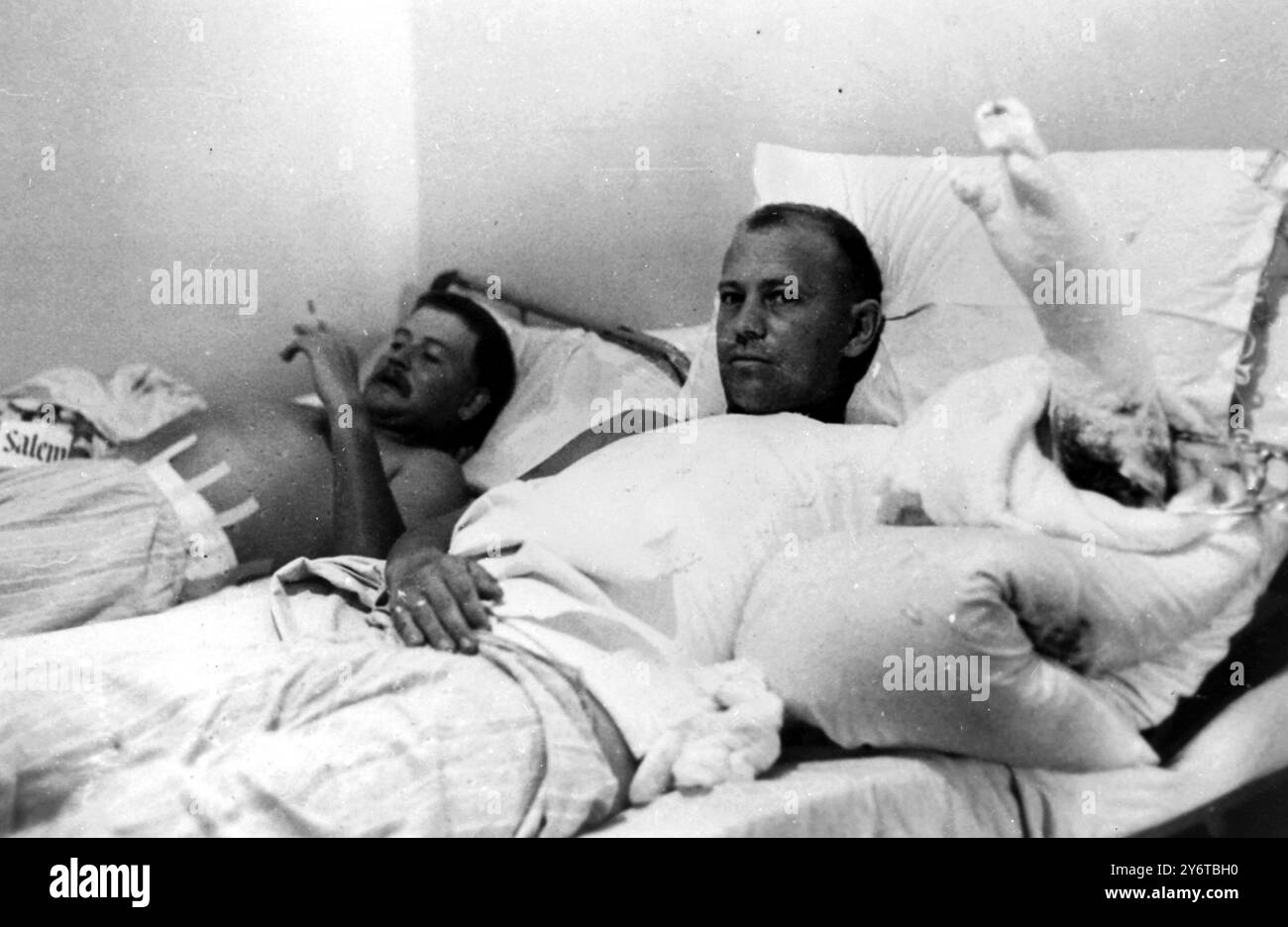 RODSTORM OVE CAPT CARLSTRAND IN HOSPITAL / 6 DECEMBER 1961 Stock Photo ...