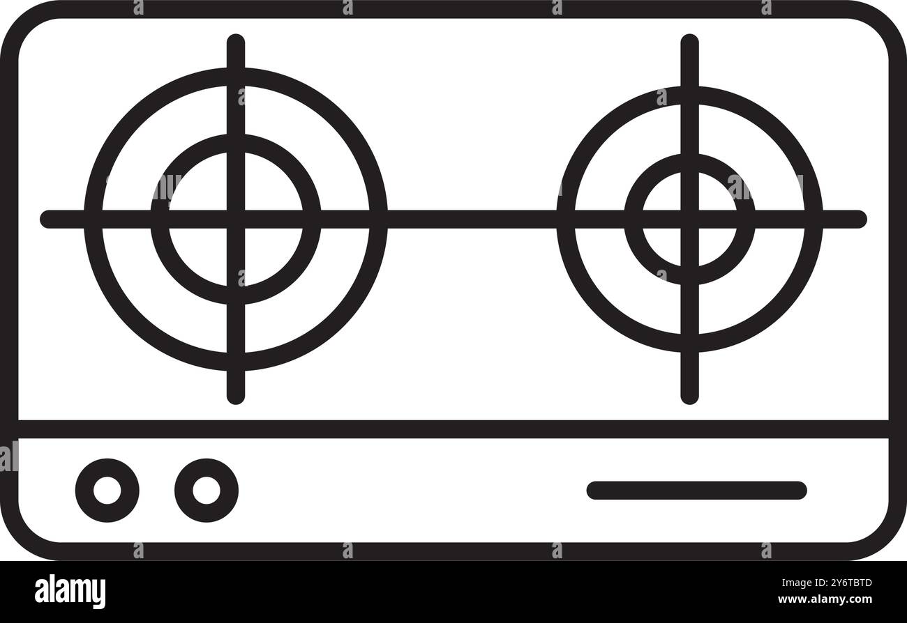 Gas stove icon vector illustration symbol design Stock Vector Image ...